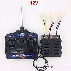 27mhz Universal Remote Control and 12V Receiver Kit Remote Controller Control Box Accessories for Kids Car Children Electric Ride On Toys Replacement Parts