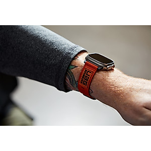 URBAN ARMOR GEAR UAG Compatible with Apple Watch Band 49/45/44/42mm for iWatch Series Ultra 2/9/Ultra/SE 2/8/1-7/SE Active Graphite/Black (New Edition) Sport Adjustable Replacement Strap