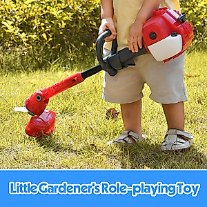 Toy Choi's Toy Trimmer for Kids - Power Construction Play Tool Kids Trimmer,Outside Pretend Play Garden Toy with Light Sound,Educational Toy Kid Tool Set Gardening Lawn Toy for Boy Girl Ages 3+