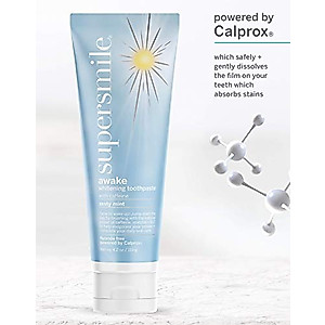 Supersmile Professional Awake Whitening Toothpaste for Your Morning Routine - Clinically Proven to Whiten Teeth Up to 6 Shades (Zesty Mint, 4.2 Oz)