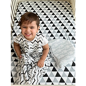 Pack n Play Sheets – Pack and Play Sheets 4 Pack – 100% Super Soft Jersey Knit Cotton Playard Mattress Sheets – Portable Playpen Sheet – Fitted Play Yard Mini Crib Sheets for Boy & Girl (24 x 38 x 5)