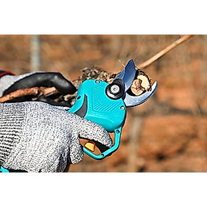 KEEPER professional electric pruning shears KP295. Battery pruning shears. 2 rechargeable lithium batteries. Without cable. Load and cut indicator. 14.4V.