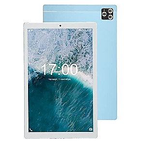 PUSOKEI Tablet PC for Android 11,Kid Tablet 10 Inch IPS HD Touch Screen,3GB RAM 64GB ROM Memory,MT6592 8 Core CPU Tablet,3G Network,Dual Band WiFi,6000mAh(Blue)