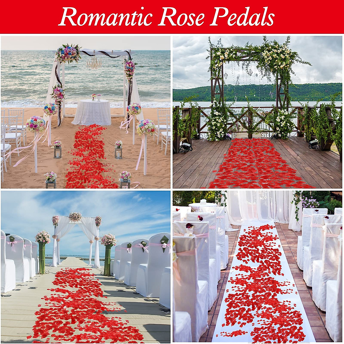 Yatong Hydrangea Silk Artificial Flowers Heads with Stems for Wedding Decor Home Garden Party,Pack of 12(Orange)