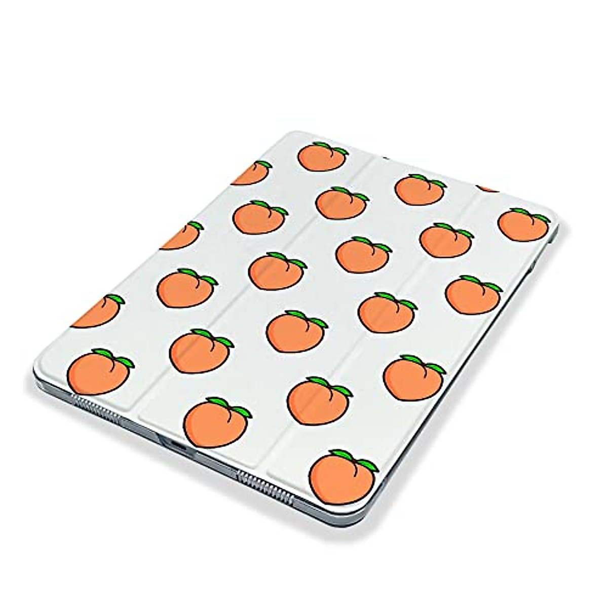 Kawaii Peaches Cute Fruit case Compatible with iPad Mini Air Pro 7.9 8.3 9.7 10.2 10.9 11 12.9 inch Pattern Cover New 2022 2021 Trifold Stand 3 4 5 6 7 8 9 Generation 464 (11" Pro 1/2/3 gen)