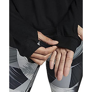 Nike Dri-FIT Element Women's Running Mid Layer (as1, alpha, m, regular, regular, Black/Pure Platinum)