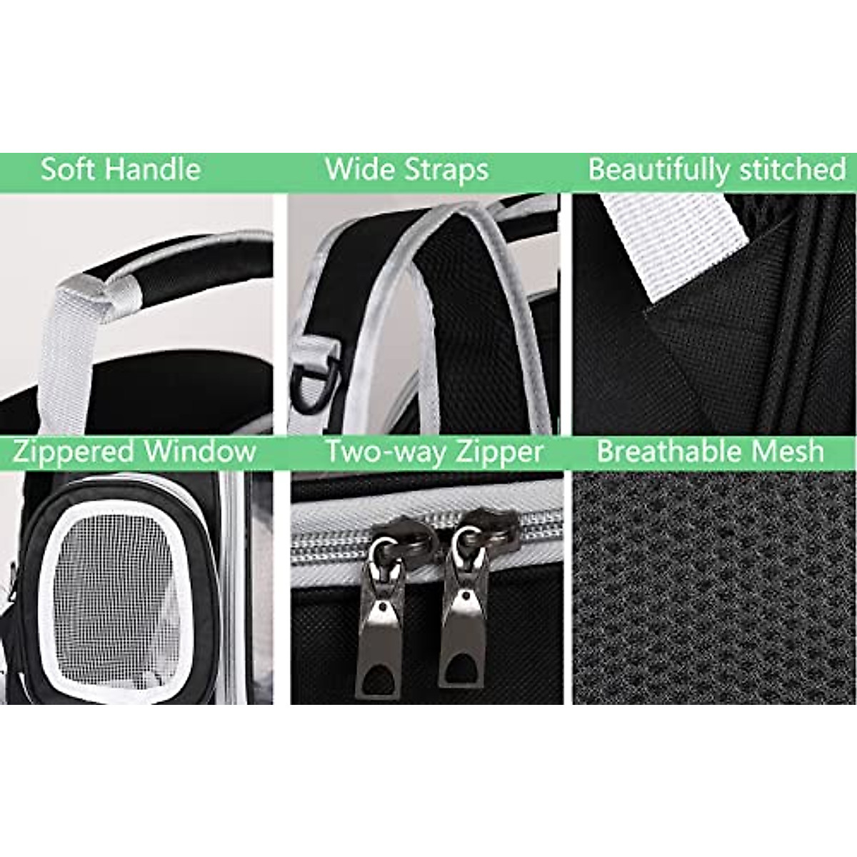 YUOCT Cat Backpack Carrier - Pet Backpack Bubble Rucksack Carry Cats & Back Pack Clear Carrying Capsule Space Backpack (Green)