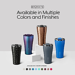 BrüMate Nav 22oz 100% Leak Proof Insulated Travel Tumbler with Magnetic BevLock™ Lid - Double Wall Cup-Holder Friendly Stainless Steel Mug (Matte Black)