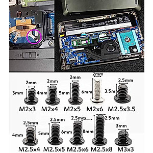500pcs Laptop Notebook Computer Screw Kit Set for IBM HP Dell Lenovo Samsung Sony Toshiba Gateway Acer