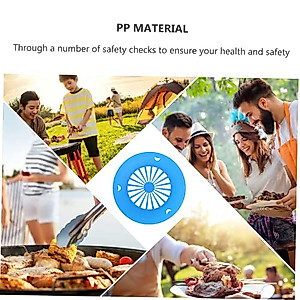 Healeved 20 Pcs grill plate paper plates bulk heavy duty paper plates foam plates Picnic Plate Holder paper plate holders reusable Camping Paper Plate tray food Accessories re-usable