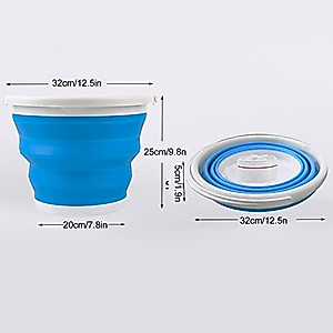 Pssopp Portable Bucket Washer, Foldable Mini Laundry Machine Portable Washing Machine USB Powered Mini Foldable Washer for Baby Clothes Socks Underwear