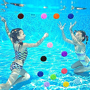 Honoson 320 Pcs Reusable Water Balls Cotton 2 Inch Outdoor Toy Colorful Fun Outdoor Water Toys, Summer Activities for Pool and Backyard Little Teens Water Fight Beach Games