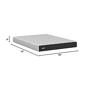 Lucid 8 Inch Queen Mattress - Plush Gel Memory Foam Mattress – Bamboo Charcoal Foam –Gel Infused- Hypoallergenic Foam Mattress