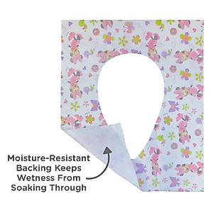 Neat Solutions Disney Minnie Mouse Potty Topper Disposable Toilet Seat Covers, 10-Count, 10 Count
