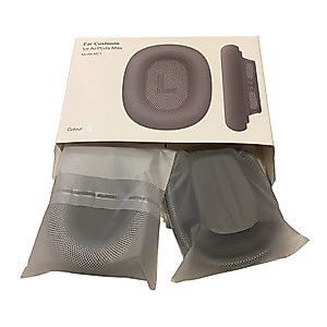 Replacements Earpad Covers for Airpod Max Headphones, 1 Pair - Durable Textile Mesh with Magnetic Connection (Silver)