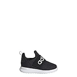 adidas Lite Racer Adapt 4.0 Running Shoes, Black/Black/White, 7 US Unisex Big Kid
