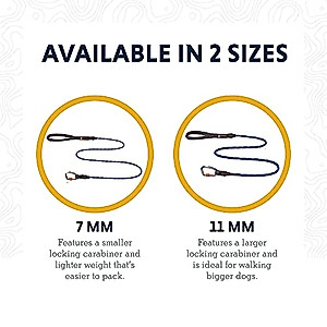 Ruffwear, Knot-a-Leash Dog Leash, Reflective Rope Lead with Carabiner, Blue Moon, Large