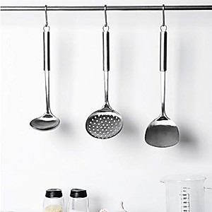 GGEBF 3 Piece Stainless Steel Kitchen Utensil Set Noodle Spoon Kitchen Cooking Tool Not Easily Deformed
