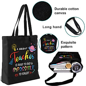 Teacher Appreciation Gifts with Tumbler and Tote Bag, Daycare Teacher Gifts for Birthday with Travel Beach Bag and Cup