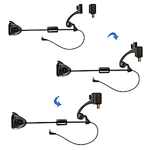 Doorslay Fishing Bite Indicators Set LED Bite Indicator Illuminated Bite Indicators with Storage Case Fishing Tackle