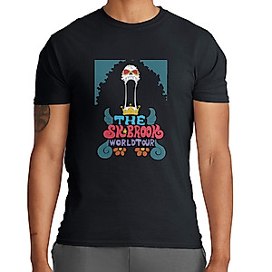 Ripple Junction One Piece Adult Unisex Brook World Tour Light Weight 100% Cotton Crew T-Shirt Large Black