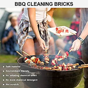 24 Pcs Pumice Stone for Cleaning, Grill Griddle Pumice Stone Brick Block Cleaner, Ecological Barbecue Griddle Cleaning Brick Pumice Stone for Removing Stains, BBQ, Rack, Flat Top Cookers, Pool, Toilet