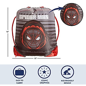 Idea Nuova Miles Morales Sling Bag Slumber Set, 30" Wx54 L
