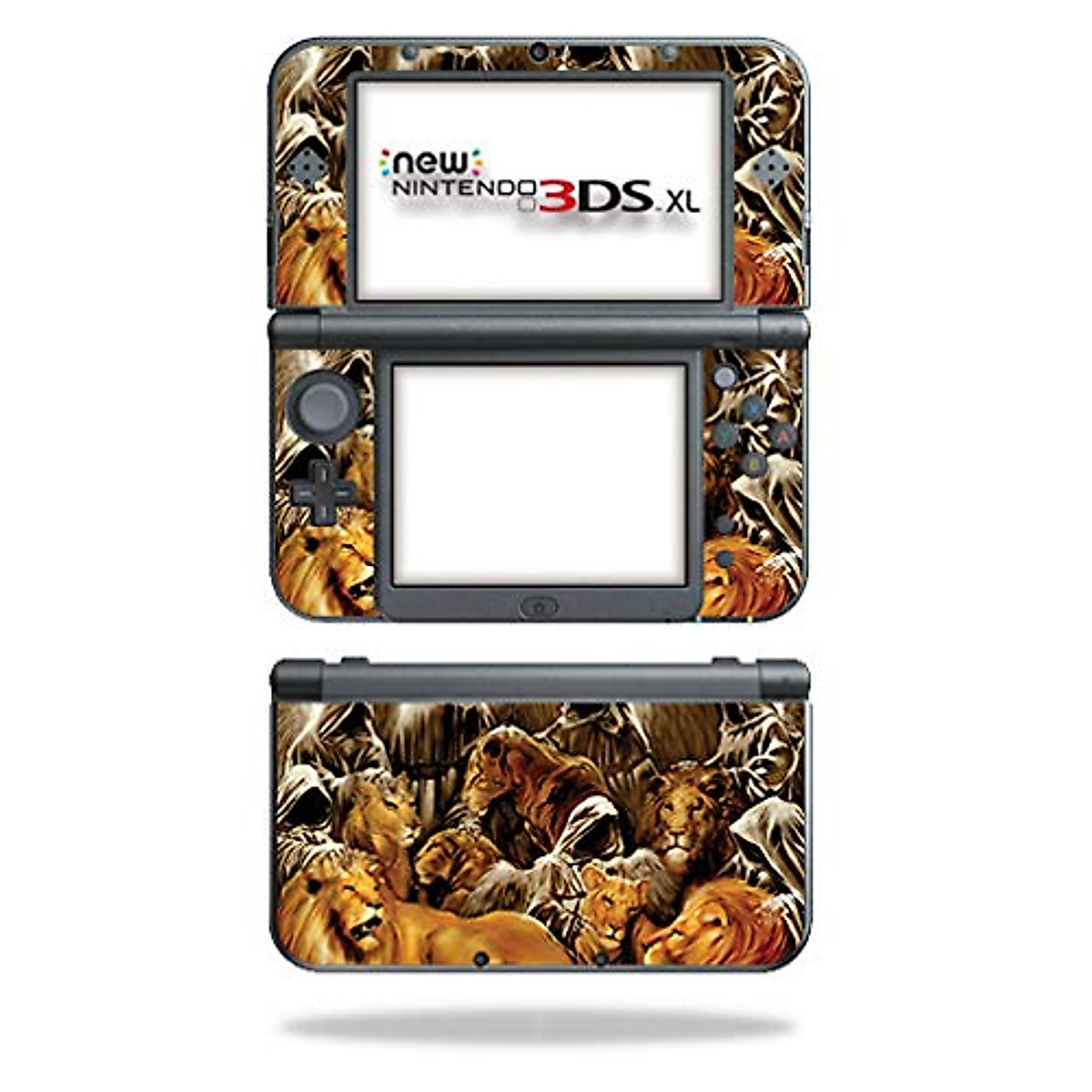 MightySkins Skin Compatible with Nintendo New 3DS XL (2015) - Lions Den | Protective, Durable, and Unique Vinyl Decal wrap Cover | Easy to Apply, Remove, and Change Styles | Made in The USA