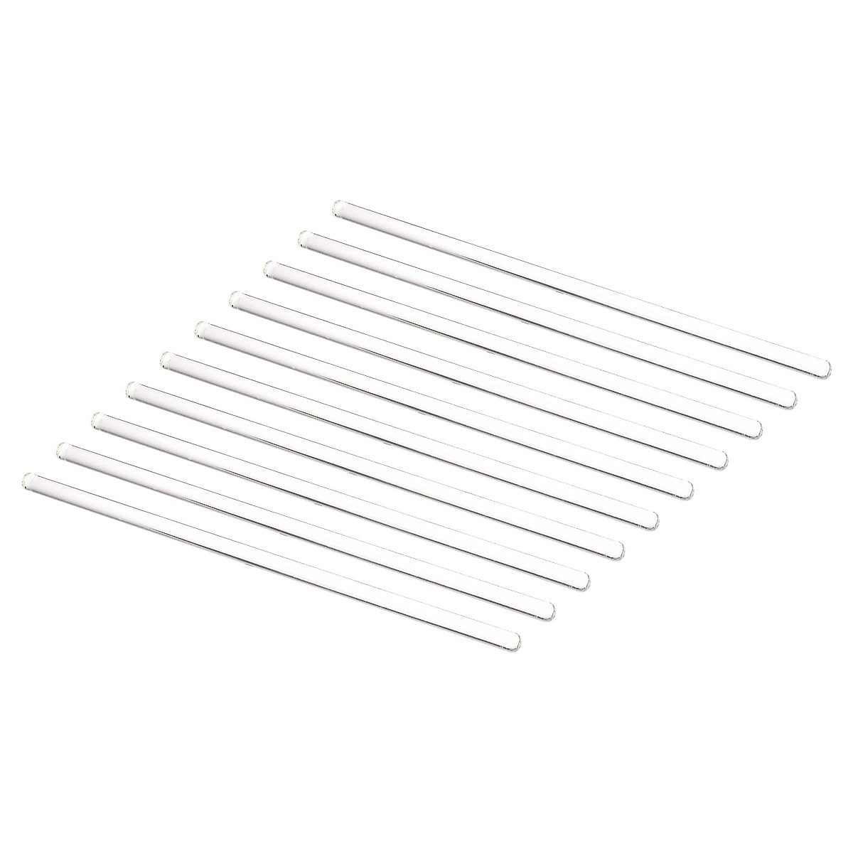 MECCANIXITY 3.3 Borosilicate Glass Stick 11.81" Length 10mm Dia Stir Rod Mixing Tools with Both Ends Round for Lab Kitchen Science 10Pcs