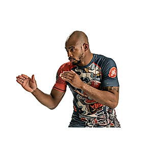 Ronin Brand Oni Bushi Rash Guard (Med) Red