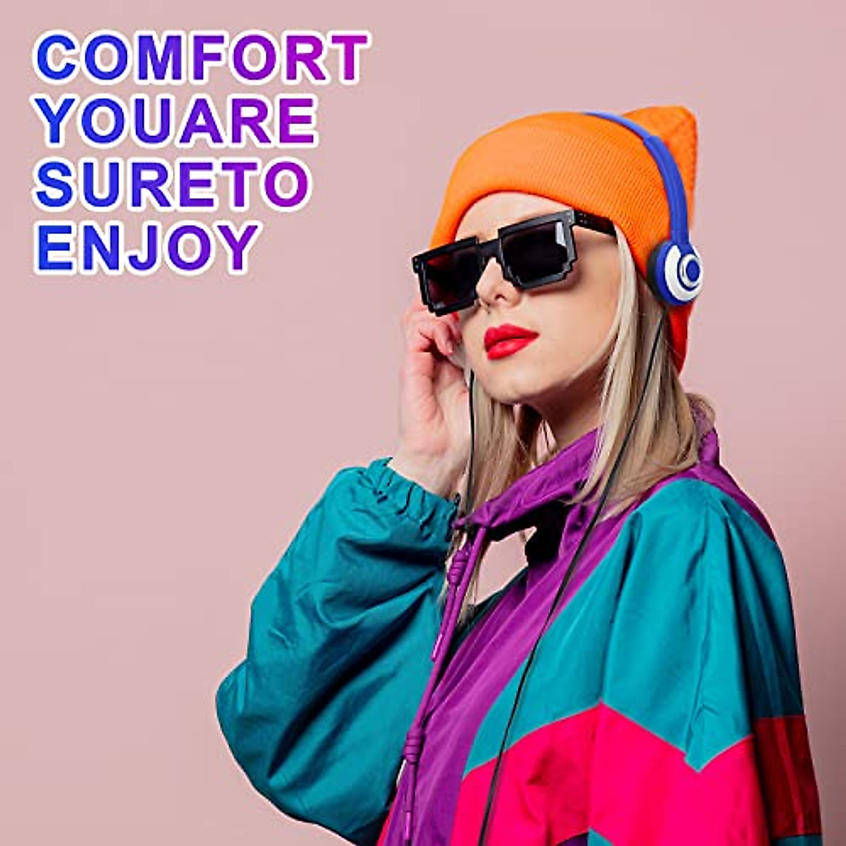 Yunsailing 30 Pack Bulk Headphones Classroom Headphones for Kids School Headphones Headsets Individually Wrapped Adjustable Student Earphone Earbuds for Classroom Kids Adults, 6 Colors