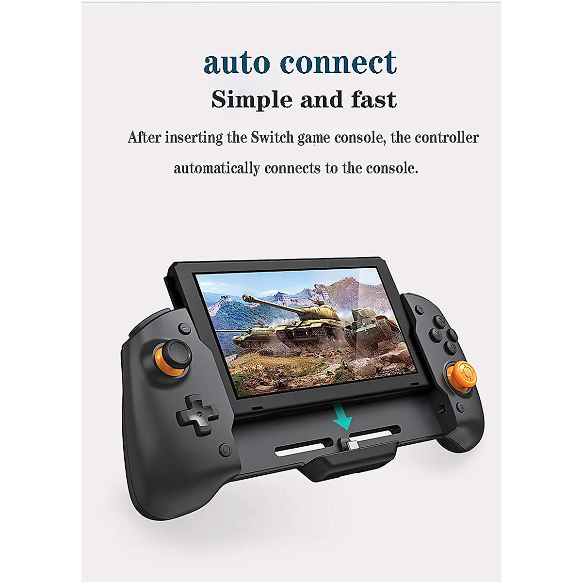 DOBE FOMIS ELECTRONICS TNS-19252 switch controller Plug and Play for N- Switch Charge and Play Games at Same time with six-axis Gyroscope Gravity Sensing Dual-Motor Vibration (19252C)