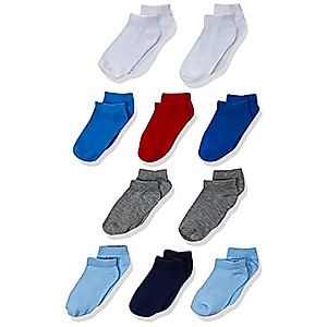Hanes boys Toddler Low Cut 10-pack Casual Sock, Assorted, 4-5T US