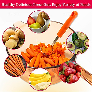 Mini Avocado Masher, Small Potato Masher, Heavy Duty, Kitchen Utensil. Stainless Steel, Tiny Masher, Compact Mini Masher for Avocado - Effortless Guacamole Preparation, Dishwasher Safe.… (Green)