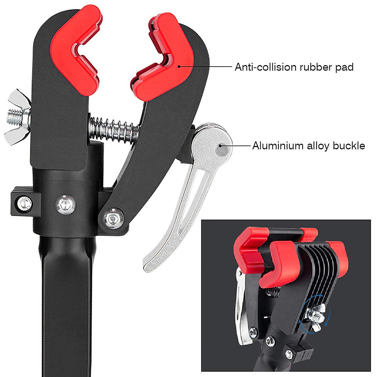 Bike Repair Stand, Wall-Mounted Bike Clamp Adjustable Bicycle Mechanic Rack for Garage or Home