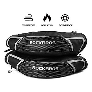 ROCKBROS Bike Handlebar Mittens Winter Extreme Cold Weather Mountain Commuter MTB Fat Bike Bar Covers Cyclist Pogies Mitten