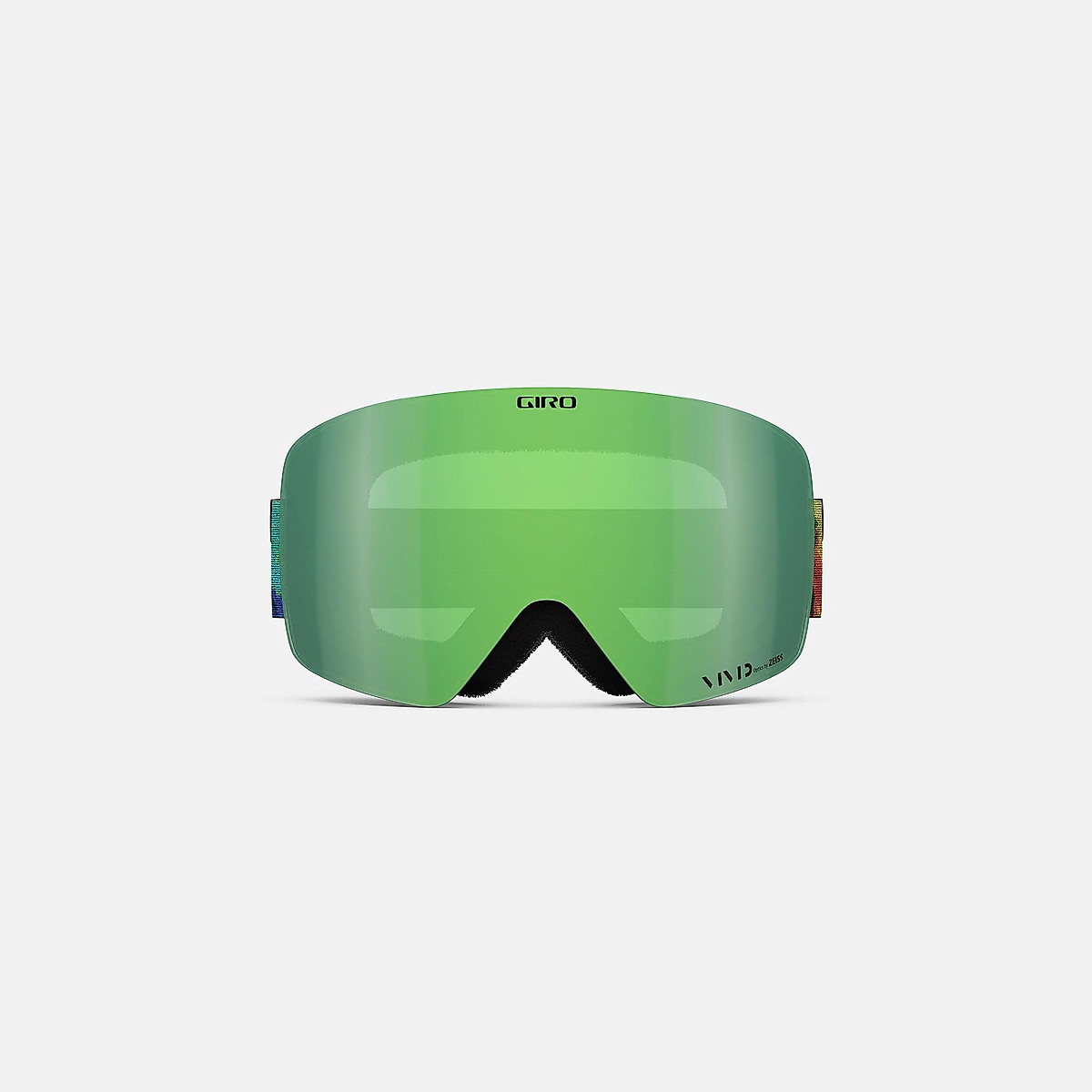 Giro Contour RS Asian Fit Ski Goggles - Snowboard Goggles for Men & Women - Green Data Mosh Strap with Vivid Emerald/Vivid Infrared Lenses