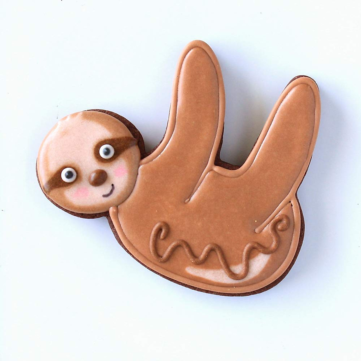 Sloth Cookie Cutter, 3.75" Made in USA by Ann Clark