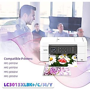 LC3013 Ink Cartridge Replacement for Brother LC3013XL LC 3013XL3 Color Pack LC3013C,LC3013M,LC3013Y Ink Cartridges for use with Brother MFC-J491DW, MFC-J497DW, MFC-J690DW, MFC-J895DW Printer