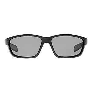 Native Eyewear Kodiak Polarized Rectangular Sunglasses, Matte Black/Gray, 60 mm