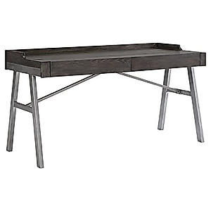 Signature Design by Ashley Raventown Urban 60" Home Office Desk, Weathered Brown