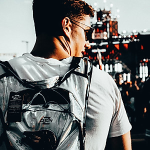 RaveRunner® Anti-Theft Hydration Backpack | Rave Hydration Pack, Festival Water Bag, Hydropack Rave, Hydration Pack EDC (Holographic)