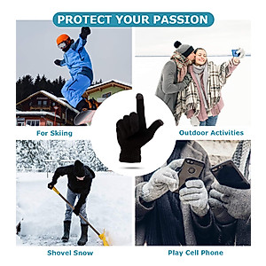 Winter Knit Glove for Women and Men,Touch Screen Magic Gloves Stretchy Warm (12 Pair)