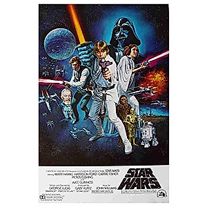 Tin Logo Classic Star Wars Movie Poster Retro Bar Club Family Man Cave Wall Decoration 8x12 Inches