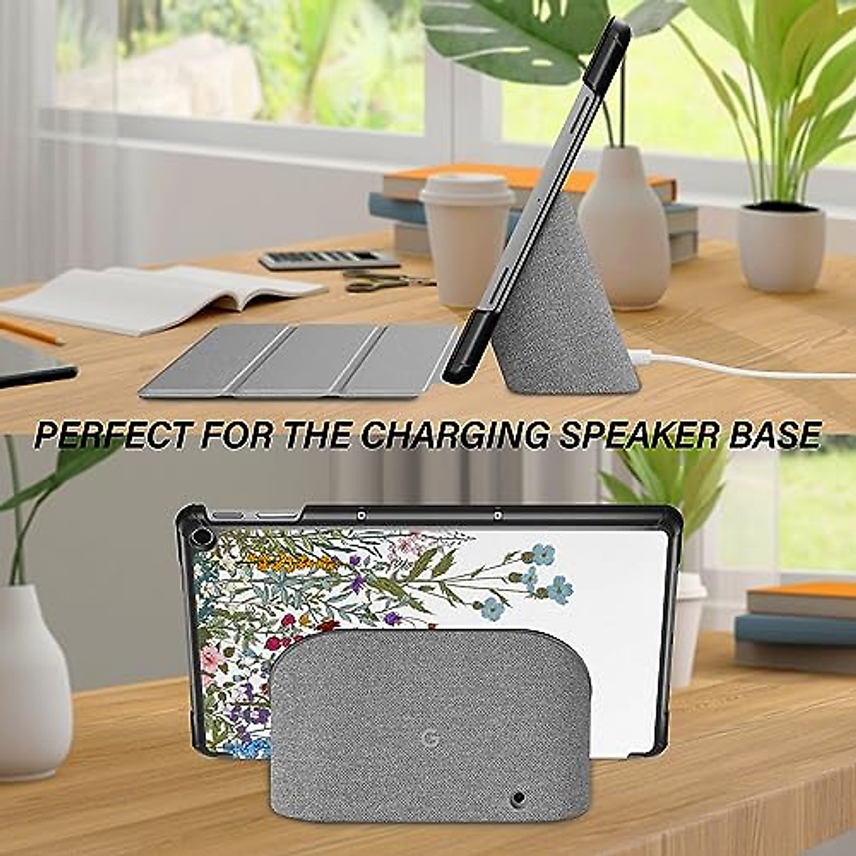 Aippdo for Google Pixel Tablet 2023 Case 11in Ultra Slim PU Leather TPU Back Shell Foldable Kickstand,Shockproof Case Cover Google Pixel Tablet Compatible with Charging Speake