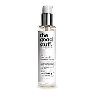 THE GOOD STUFF Leave-in Frizz Control Hair Oil for Softness, Protection, and Shine | Lightweight Hydrating Anti Frizz Serum for Smooth, Shiny Hair All Day Long | Vegan and Cruelty-Free Conditioner