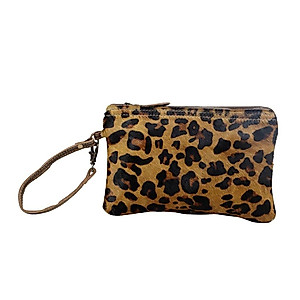 Myra Bag Designer Touch Cowhide Pouch Upcycled Cowhide & Leather S-2825