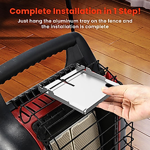 JossaColar Wood Stove Fan and Buddy Heater Fan Include Tray Bracket, Heat Powered Fireplace Fan for Outdoor Camping/Indoor Use