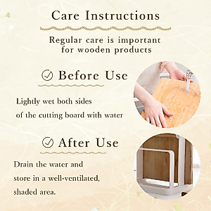 Nezame Japan Hinoki Cypress Lightweight Cutting Board 11 x 7" Japanese Natural Products Wood Chopping Board