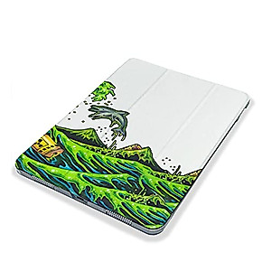 Great Wave Kanagawa Toxic case Compatible with iPad Mini Air Pro 7.9 8.3 9.7 10.2 10.9 11 12.9 inch Pattern Cover New 2022 2021 Trifold Stand 3 4 5 6 7 8 9 Generation 582 (11" Pro 1/2/3 gen)